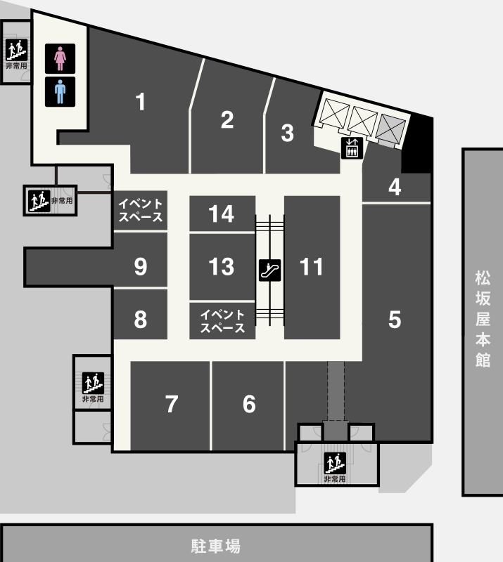 フロアガイド | PARCO_ya上野