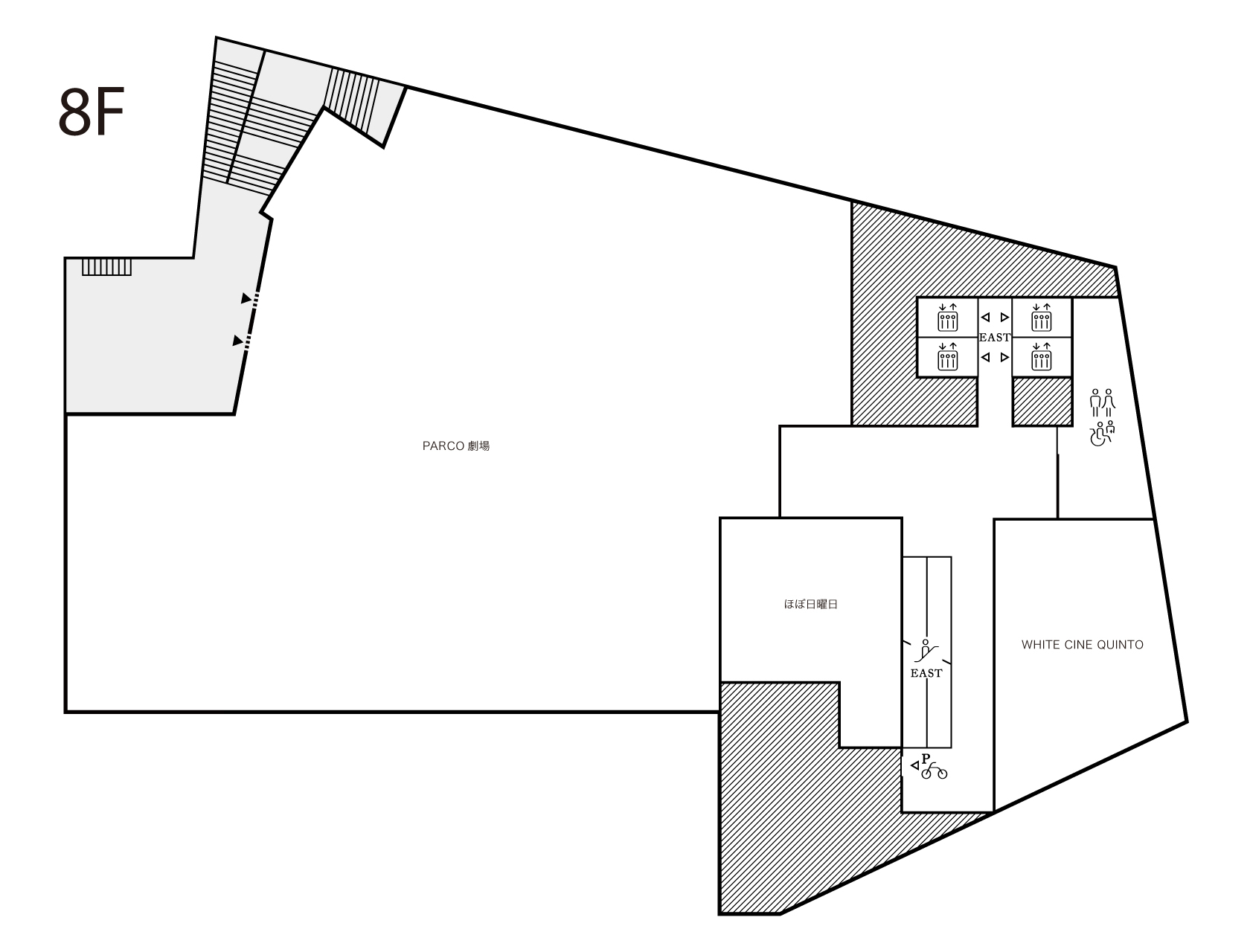 フロアガイド(8F) | 渋谷PARCO(パルコ)